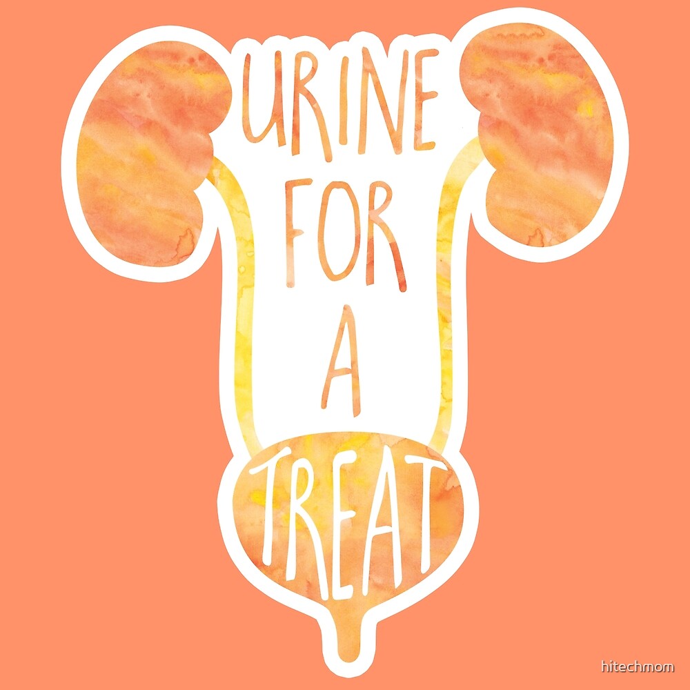 "Funny medical pun - Urine for a treat! " by hitechmom | Redbubble