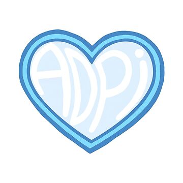 "ADPI Blue Heart" Pin for Sale by Gracie Gibson | Redbubble