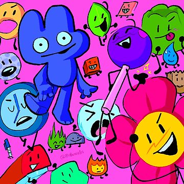 "BFDI Character Mix" Art Board Print for Sale by MsBonnie | Redbubble
