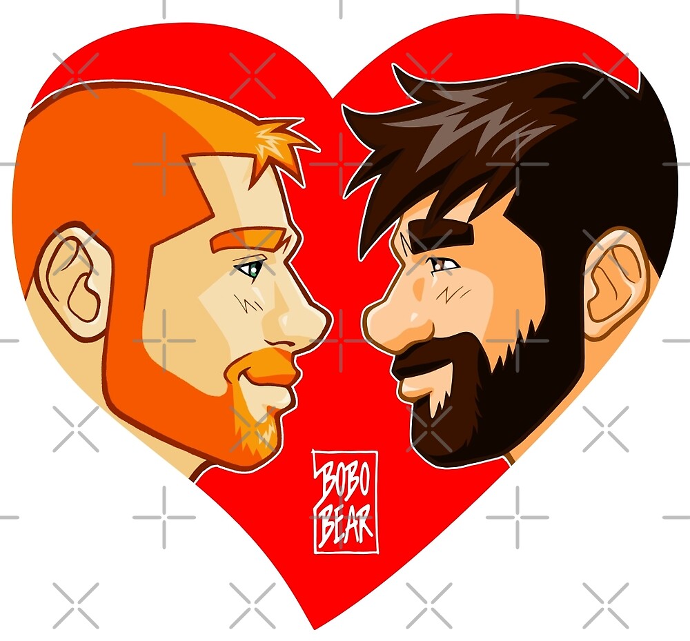 "VALENTINE - ADAM AND BEN PROFILES" by bobobear | Redbubble