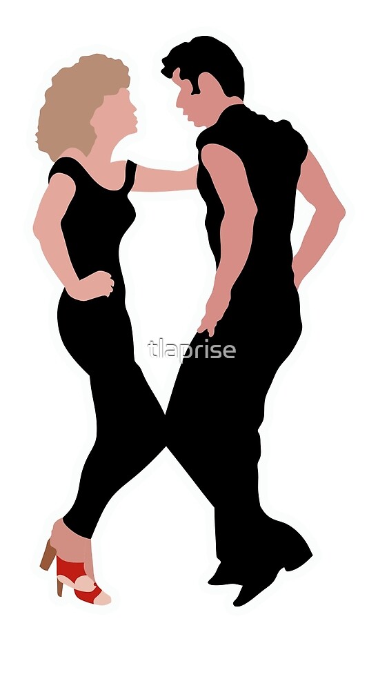 "Grease Dancing Danny and Sandy" by tlaprise | Redbubble