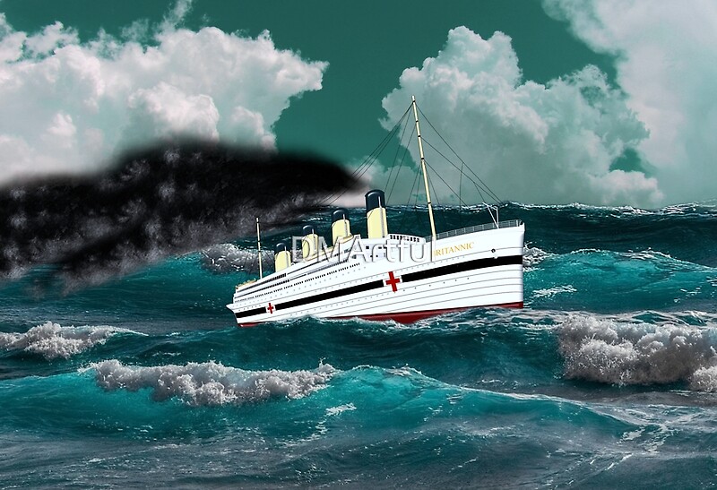 "HMHS Britannic a WW1 Hospital Ship Sunk in 1916 2" by DMArtful | Redbubble