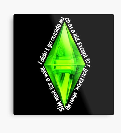 Plumbob: Metal Prints | Redbubble