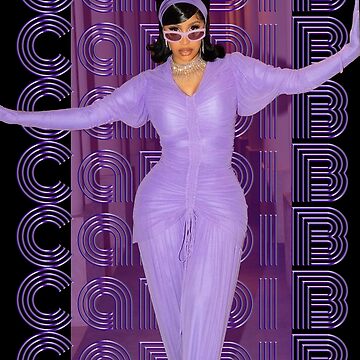 "Cardi B Purple Design" Poster for Sale by Kamryn Jenkins | Redbubble