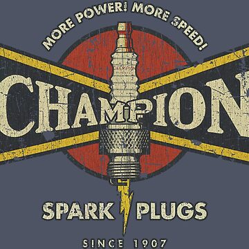 "Champion More Power More Speed 1907" Sticker for Sale by ...