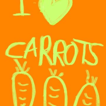"I love carrots " Pullover Hoodie for Sale by ArtistRebeccaLS | Redbubble