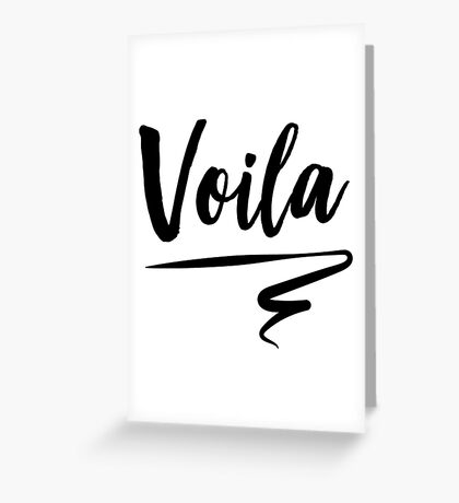 Voila: Greeting Cards | Redbubble