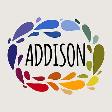 "Addison - Names for Wife Daughter and Girl" Art Print for Sale by ...