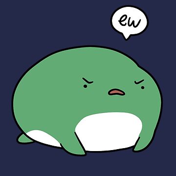"Ew Frog" Sticker for Sale by SaradaBoru | Redbubble