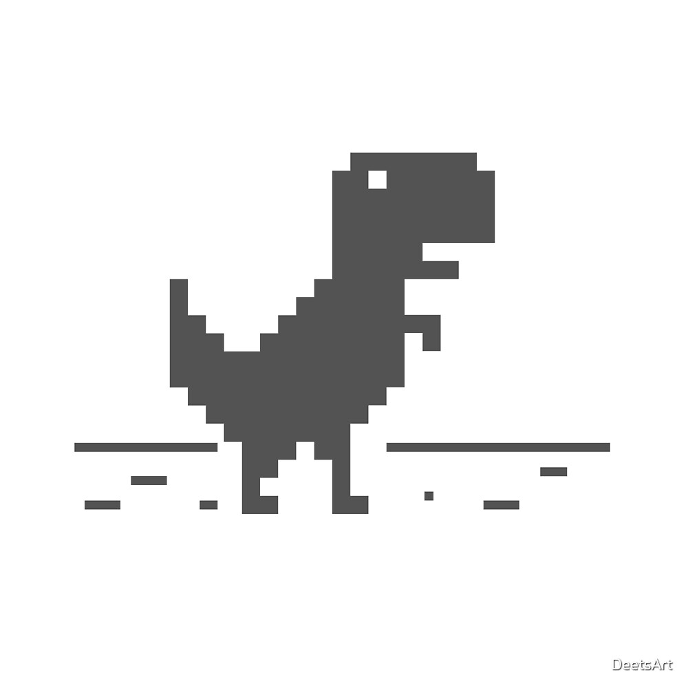 "Pixel T-Rex" by DeetsArt | Redbubble