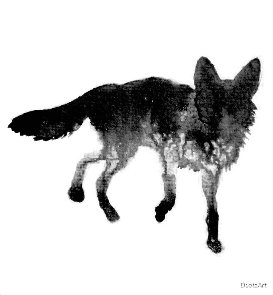 "Ink Fox" by DeetsArt | Redbubble