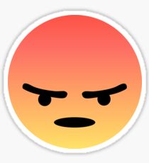 Angry React Stickers | Redbubble