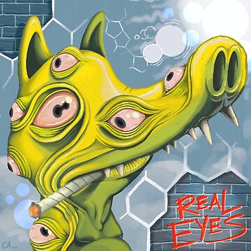 "Quasimoto - Real Eyes" Sticker for Sale by colinaguilar | Redbubble