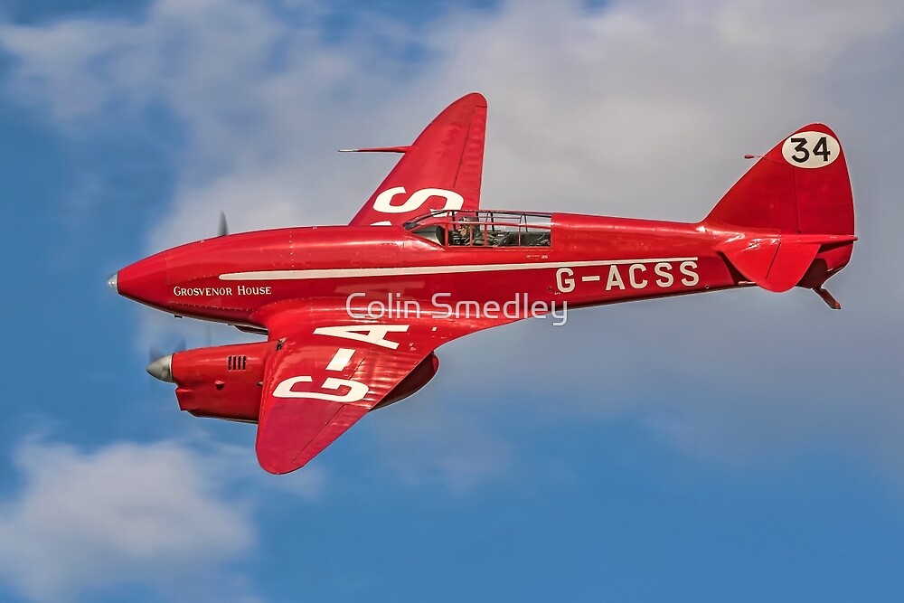 "De Havilland Comet Racer G-ACSS" by Colin Smedley | Redbubble