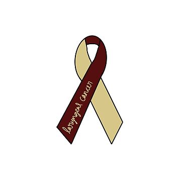 "Laryngeal Cancer Awareness Ribbon " Sticker for Sale by jenmishalecki ...