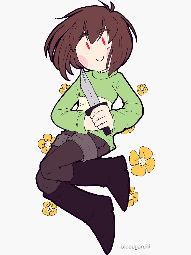 "UT Chara" Sticker by bloodyarchi | Redbubble
