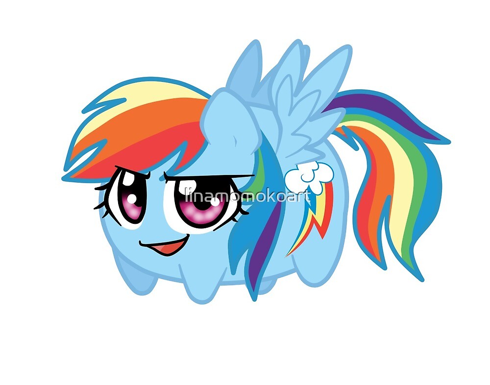 "Potato chibi: Rainbow Dash" by linamomokoart | Redbubble