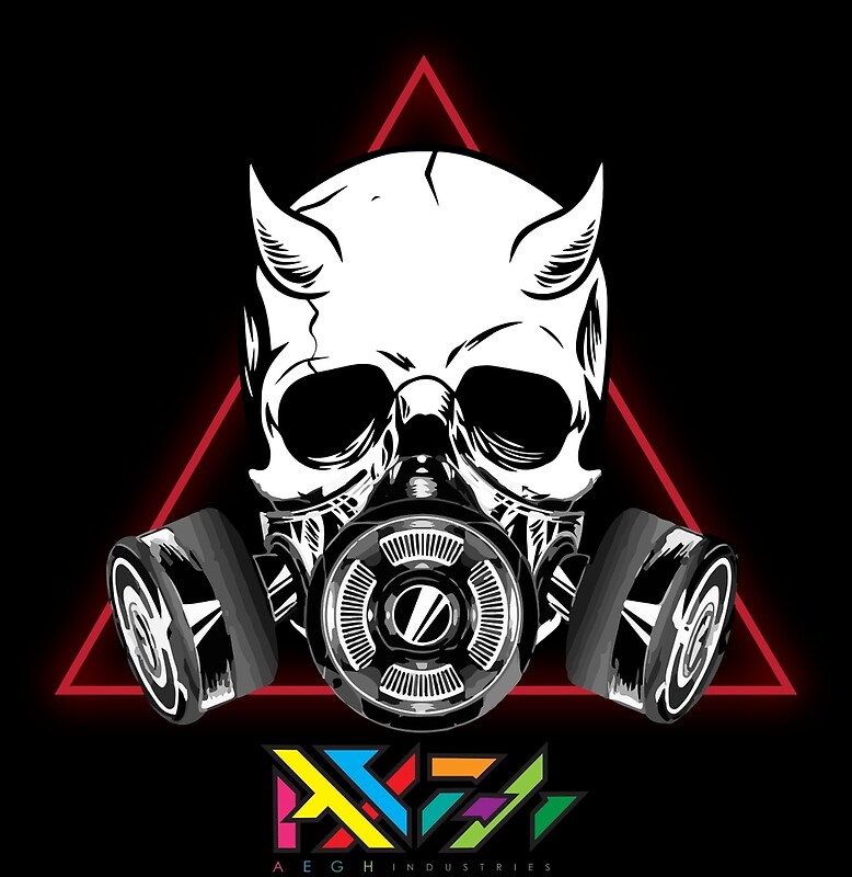 "The Devil Wears Gas Mask" by aegh | Redbubble