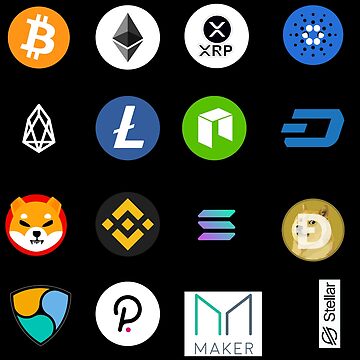 "Crypto Stickers for Laptop" Sticker for Sale by SAJAMANIA | Redbubble