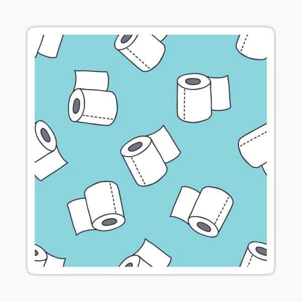 Toilet Paper Stickers | Redbubble