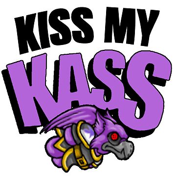 "Kiss my Kass" Sticker for Sale by princeofjunes | Redbubble
