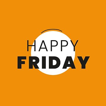 "HAPPY FRIDAY" Sticker for Sale by Matarsshop | Redbubble