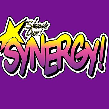 "Synergy!" Sticker for Sale by Maudit | Redbubble
