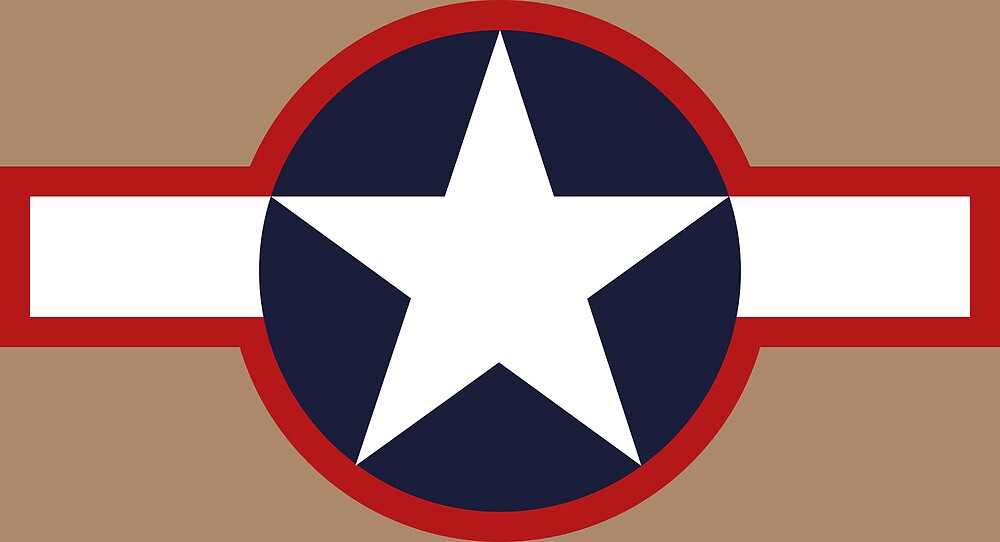 "USAAF Historical Roundel 1943" by wordwidesymbols | Redbubble