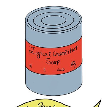 "Logical Quantifier Soup" Sticker for Sale by Twizzzl | Redbubble