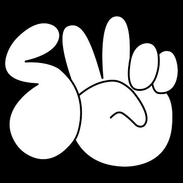 "Surf Gang White Hand Logo Merch" Sticker for Sale by eightwelve ...