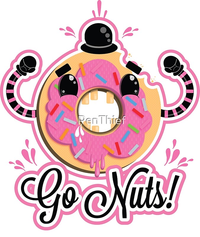 "Go Nuts Donuts!" by Chris Brett | Redbubble