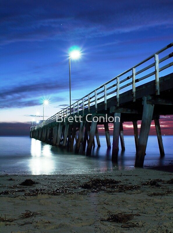 "Grange Jetty: An autumn night" by Brett Conlon | Redbubble
