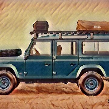 "Land Rover in the desert." Greeting Card for Sale by KateTee2022 ...