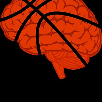 "Basketball Brain ! Sports Fitness Player Classic T-Shirt.png" Sticker ...