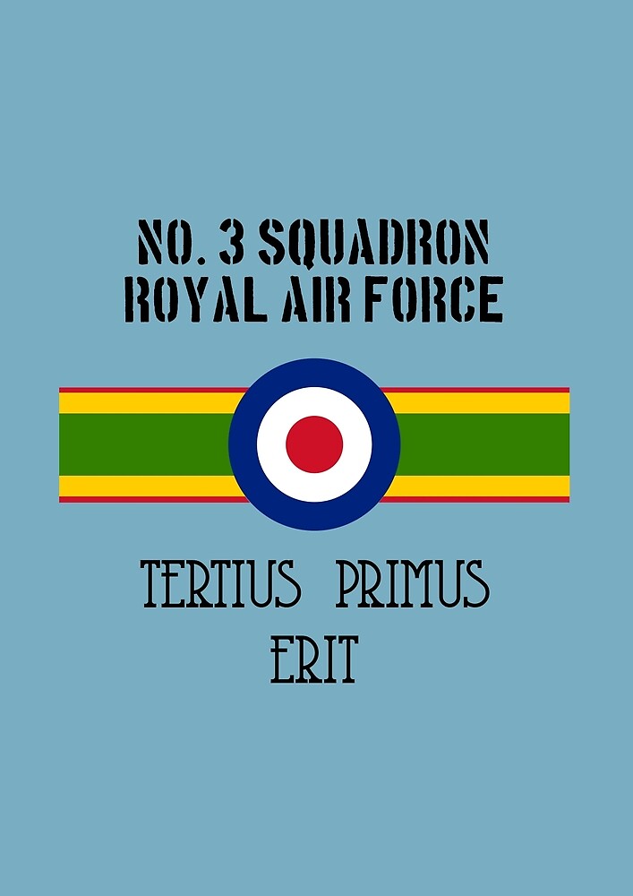 "No. 3 Squadron - RAF" by wordwidesymbols | Redbubble