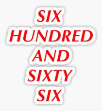 666: Stickers | Redbubble