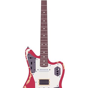 "Kim Gordon Fender Jaguar" Sticker for Sale by doodlebank | Redbubble