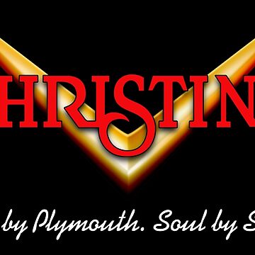 "CHRISTINE Badge" Sticker for Sale by DCdesign | Redbubble