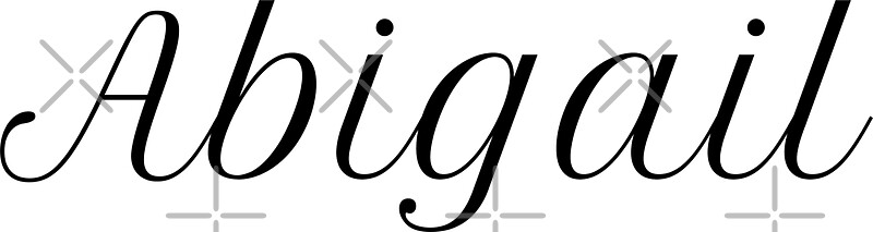 Abigail Name Art: Stickers | Redbubble