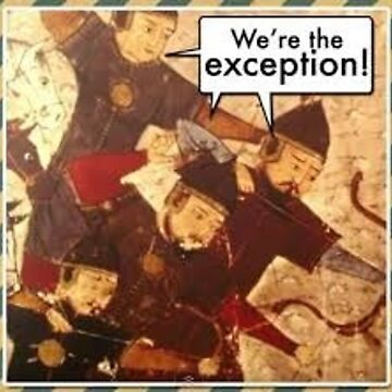 "We're the Exception!" Sticker for Sale by mikxt | Redbubble