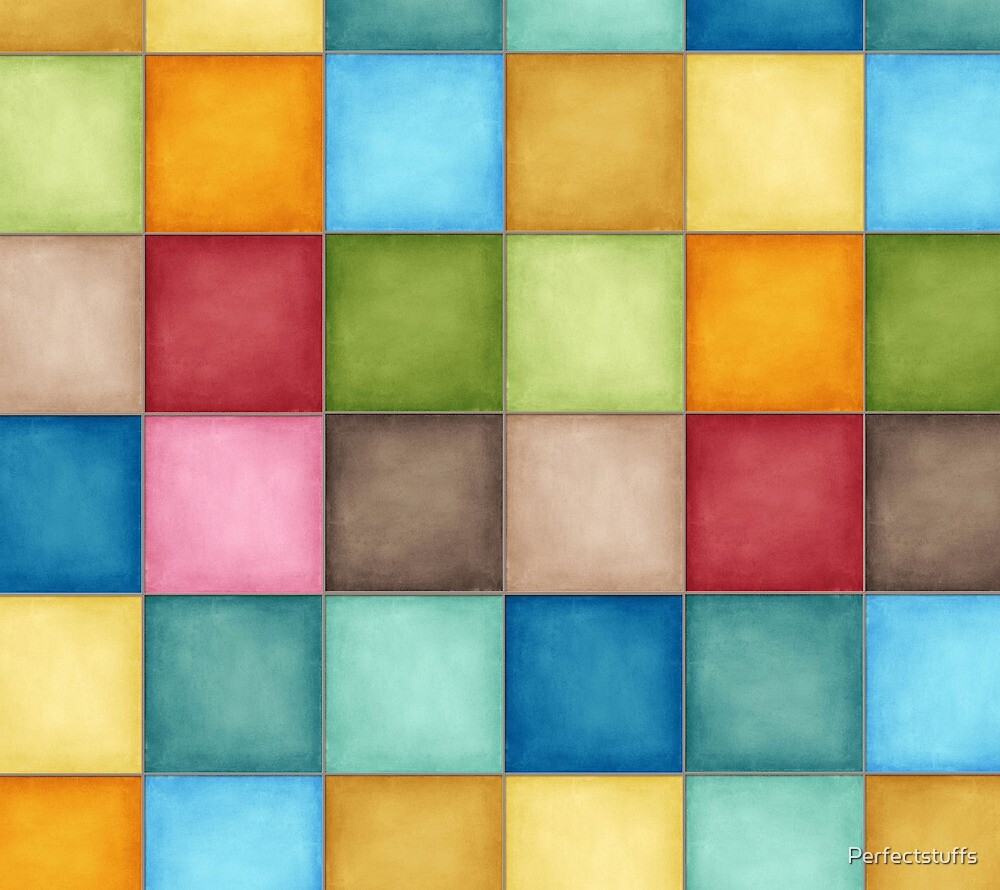 "Colorful Square Patterned Design" by Perfectstuffs | Redbubble