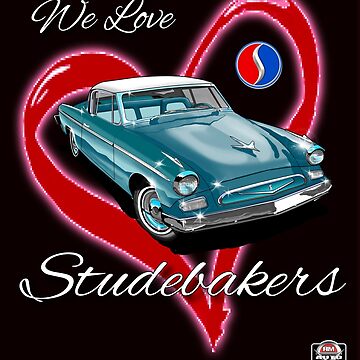 "Classic Studebaker" Sticker for Sale by RMautoart42 | Redbubble