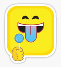 Lick Emoji Stickers | Redbubble