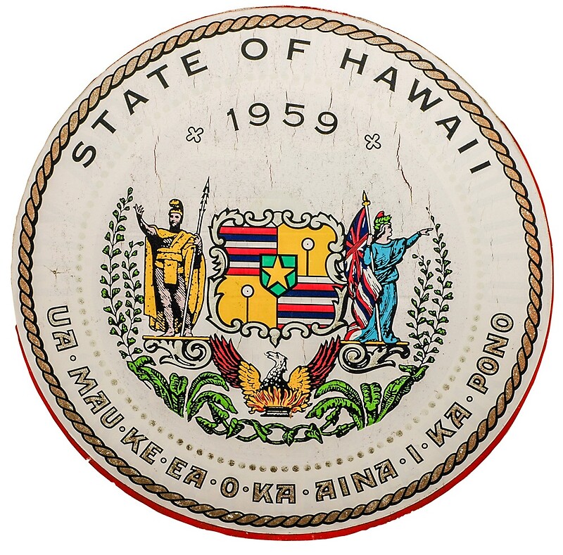 "Vintage State Of Hawaii Badge" by mrdoomits | Redbubble