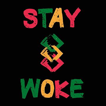 "Stay Woke With African Colors - Black History Month" Art Board Print ...