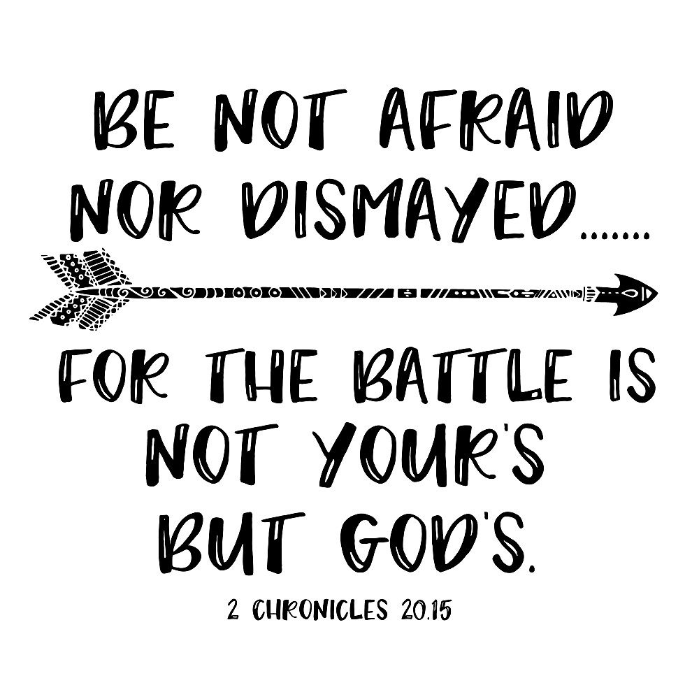 "Be Not Afraid Bible Verse" by motivateme | Redbubble