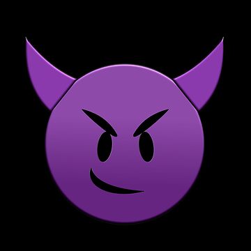 "smiling purple devil emoji" Art Board Print for Sale by ZoserStyle ...