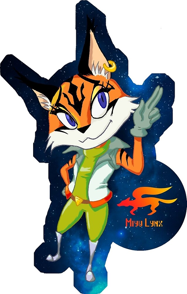 Star Fox 2 Miyu Lynx By Chikoristore Redbubble