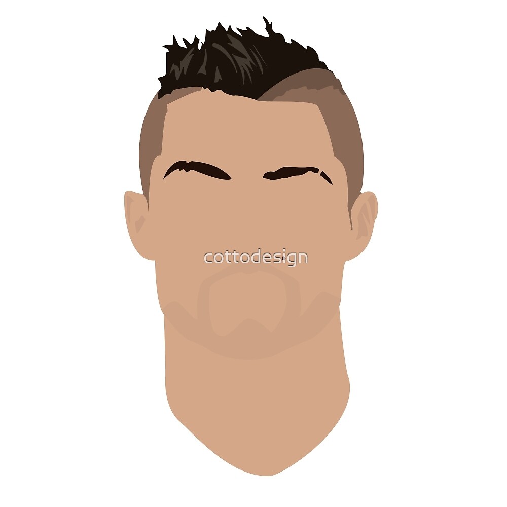 "Cristiano Ronaldo Vector Portrait" by cottodesign | Redbubble