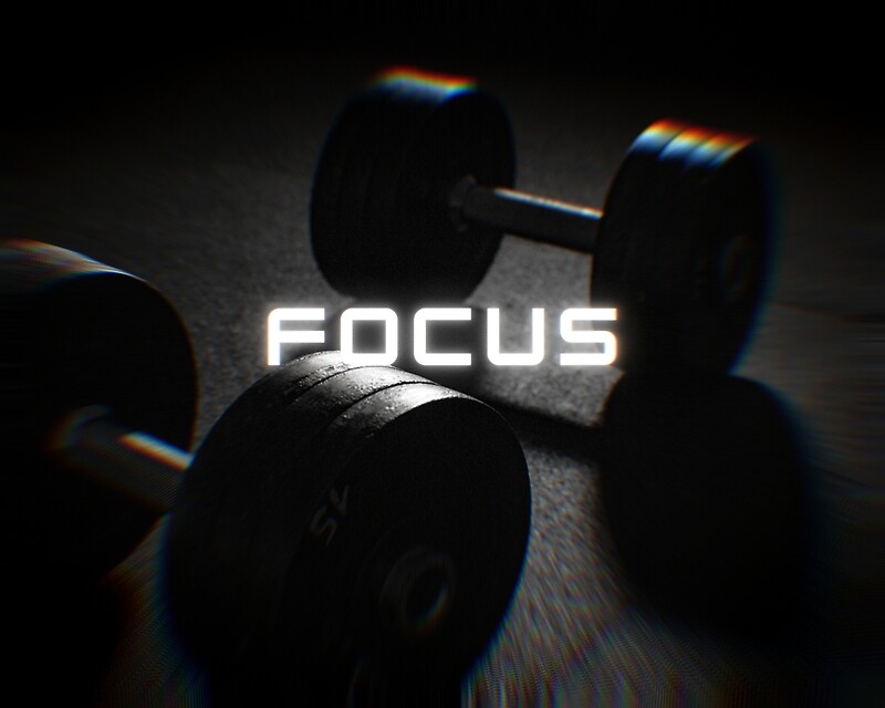 "Focus. No excuses gym logo. t-shirt" by Historiastore | Redbubble